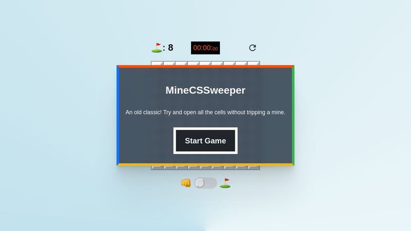 CSS Only Minesweeper using :has() 🤯💣