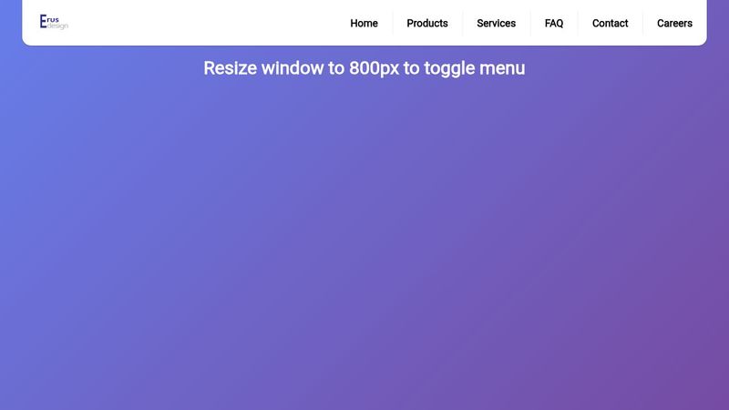 Responsive Navbar - CSS/ HTML ONLY