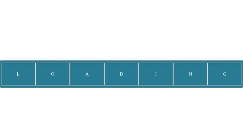 Loading text animation | Only HTML and CSS