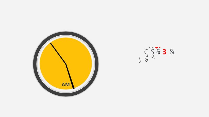 JavaScript clock with am & pm