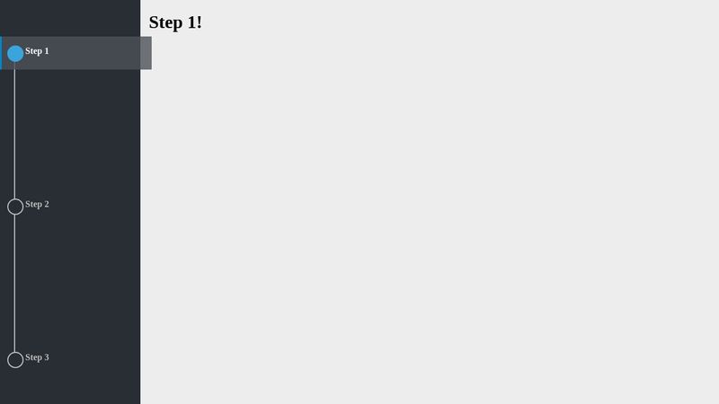 Vertical Step Indicator