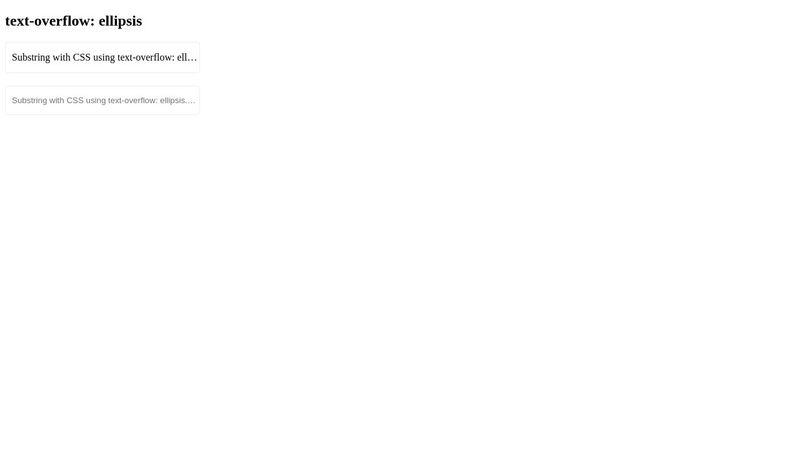 CSS `text-overflow: ellipsis`