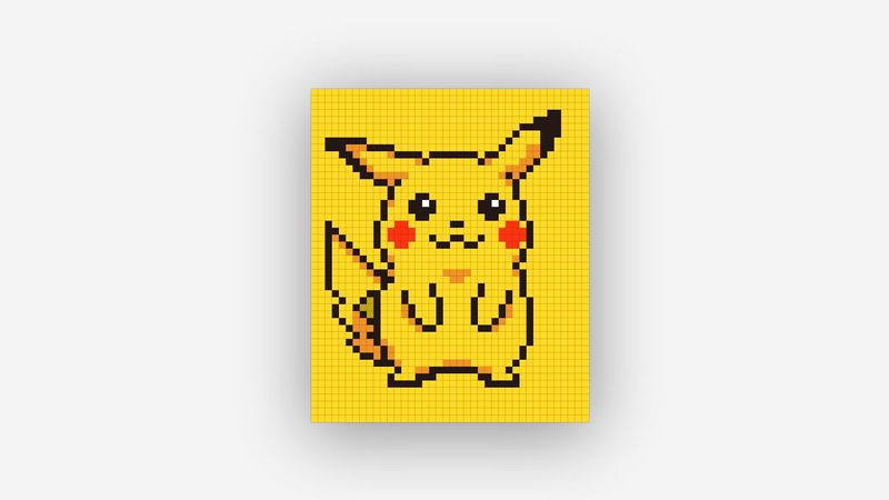 Pikachu pixel css