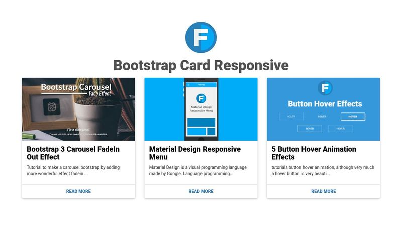 Bootstrap Responsive Card thumbnail