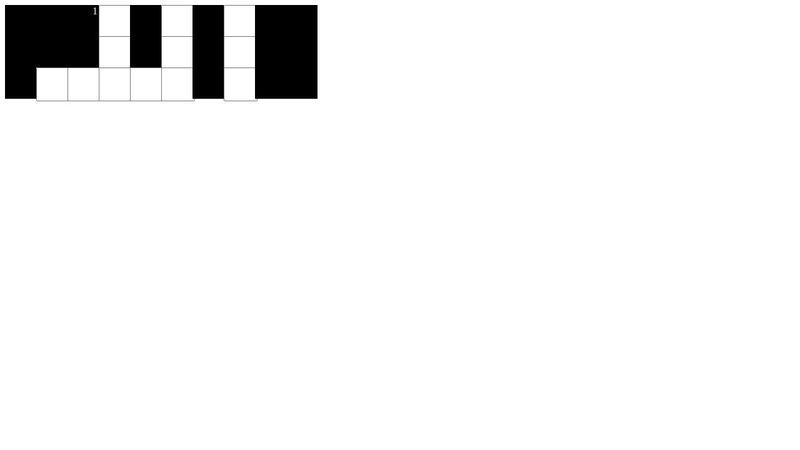 CSS & HTML Crossword Puzzle