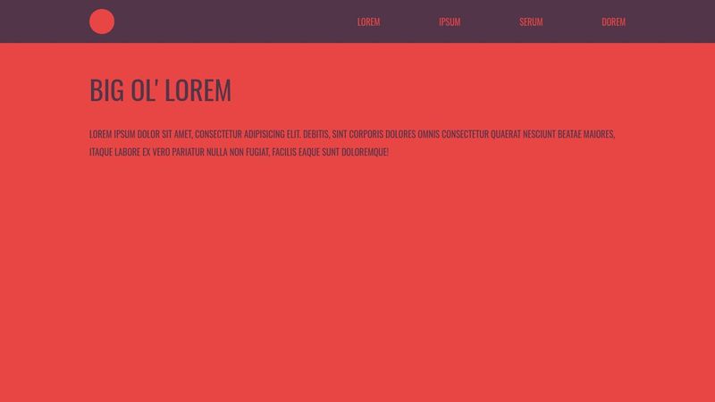 Pure CSS Responsive Menu