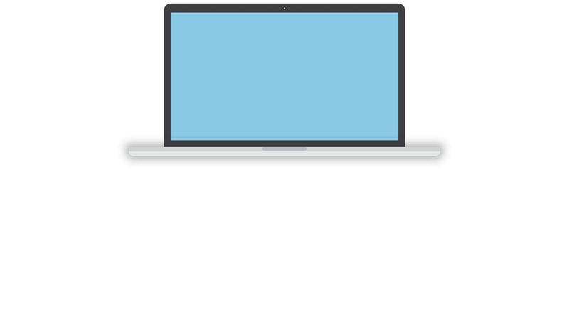 Laptop made by pure CSS