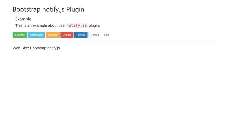Bootstrap notify.js plugin