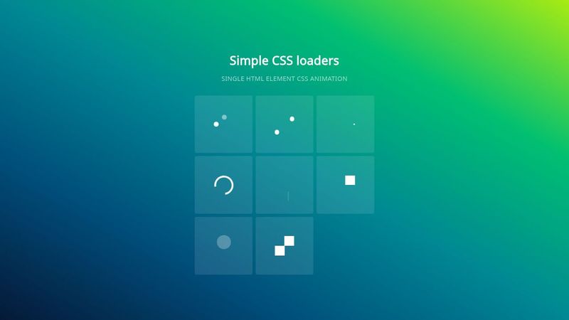 Simple CSS loaders