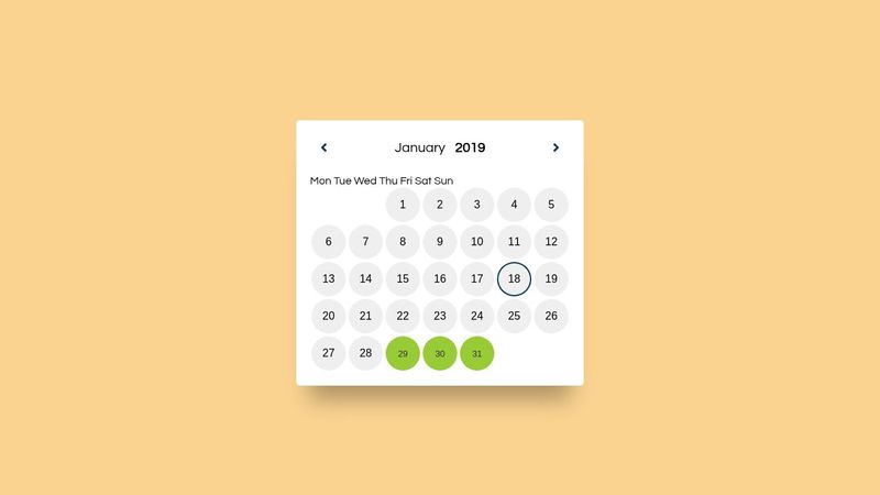 Calendar - CSS only