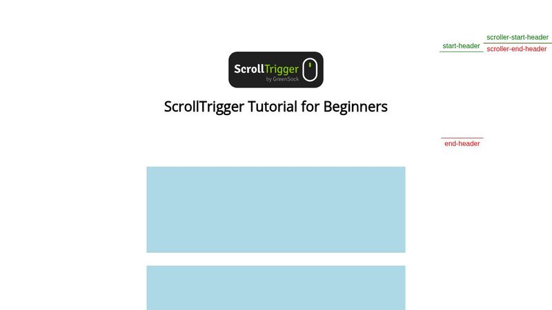 ScrollTrigger Tutorial for Beginners
