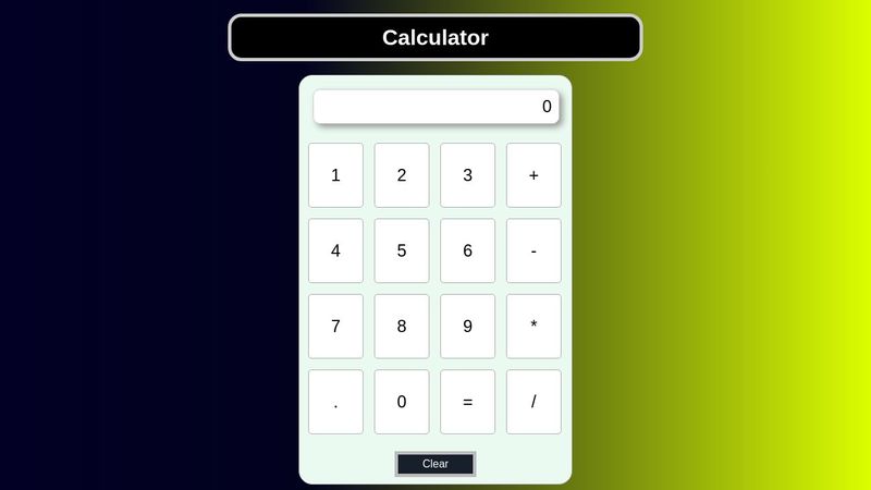 Basic Calculator Html Css3 Javascript 9666