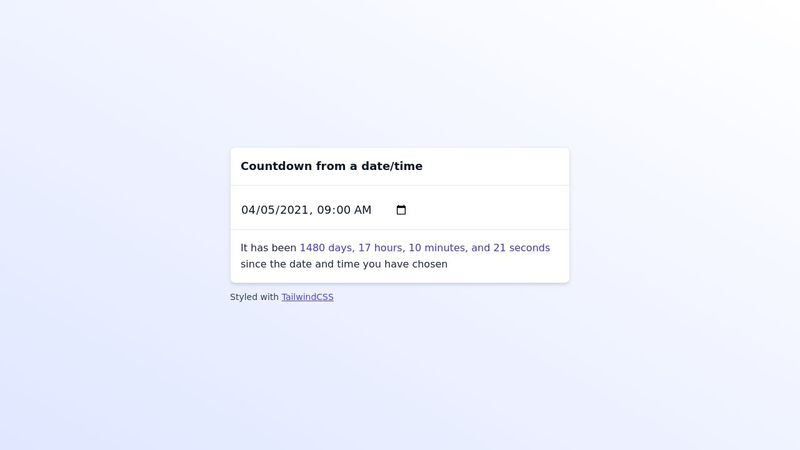 Vanilla JS Countdown