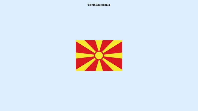 CSS Flag : North Macedonia