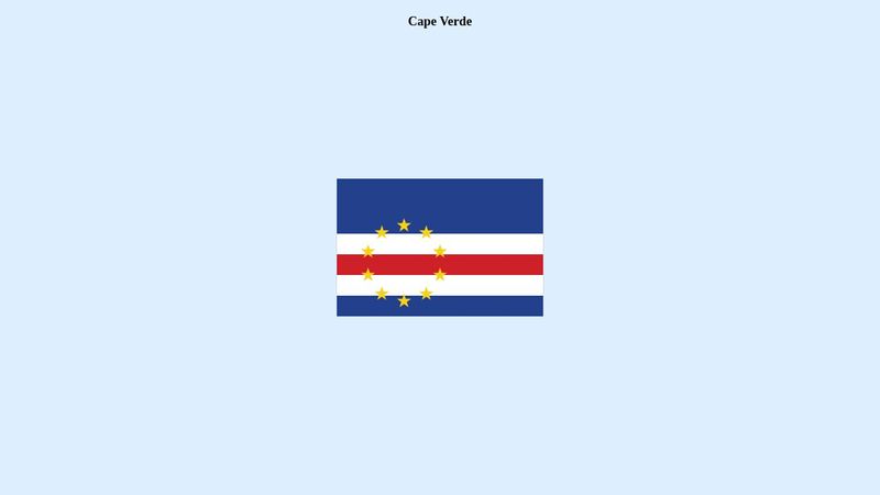 CSS Flag: Cape Verde
