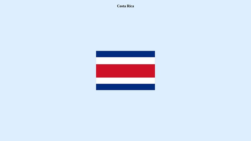 CSS Flag : Costa Rica