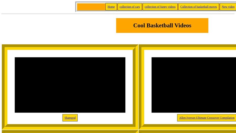 CSS style my tube collection of basketball