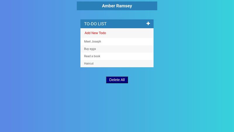 Todo List - jQuery + CSS + HTML
