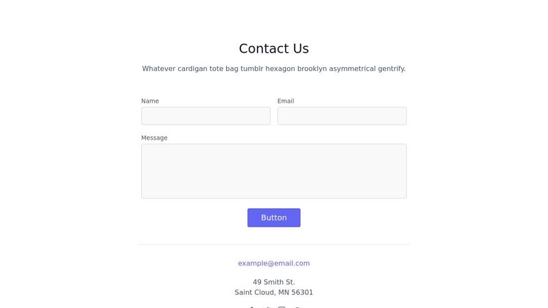 Contact us form in tailwind css