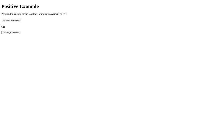 Tooltip - Custom Tooltip - Positive Example