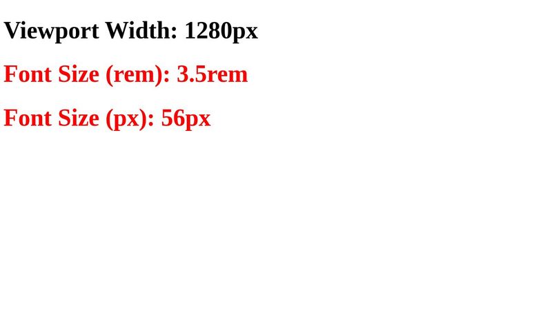 Clamp() linear interpolation based on viewport width