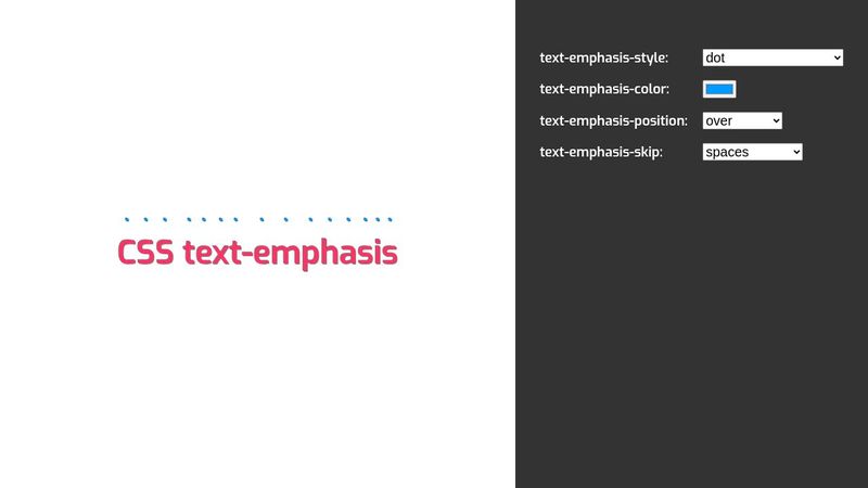 CSS text-emphasis