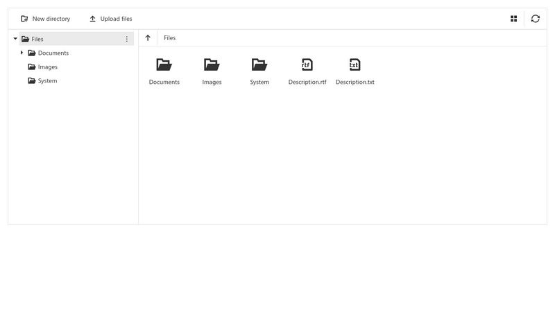 Devextreme Javascript File Manager
