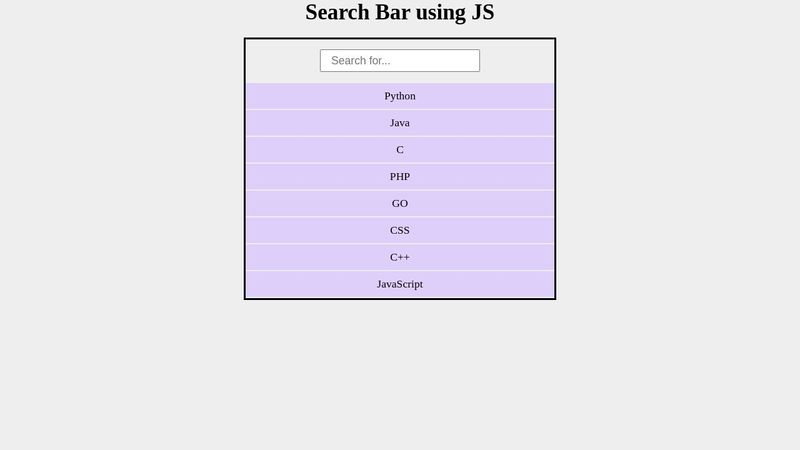 simple-search-bar