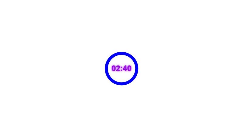 Circular timer pure vanilla js