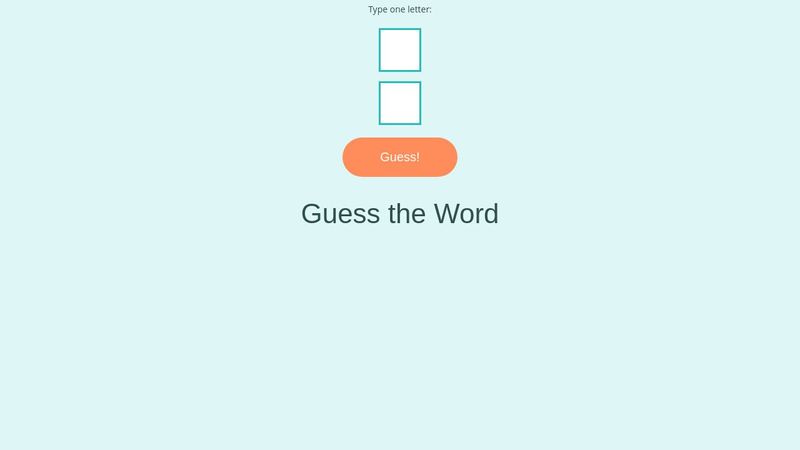 Guess the words game .html
