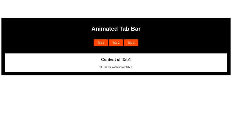 Animated Tab Bar