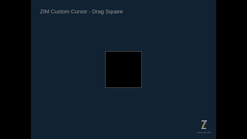 Custom Cursors with Particles - using ZIM for CodePen Challenge