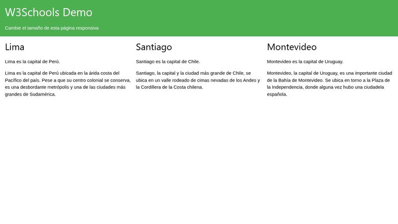 HTML Responsive Web Design W3.CSS Framework