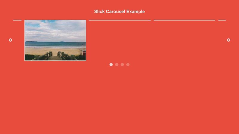 Slick carousel example