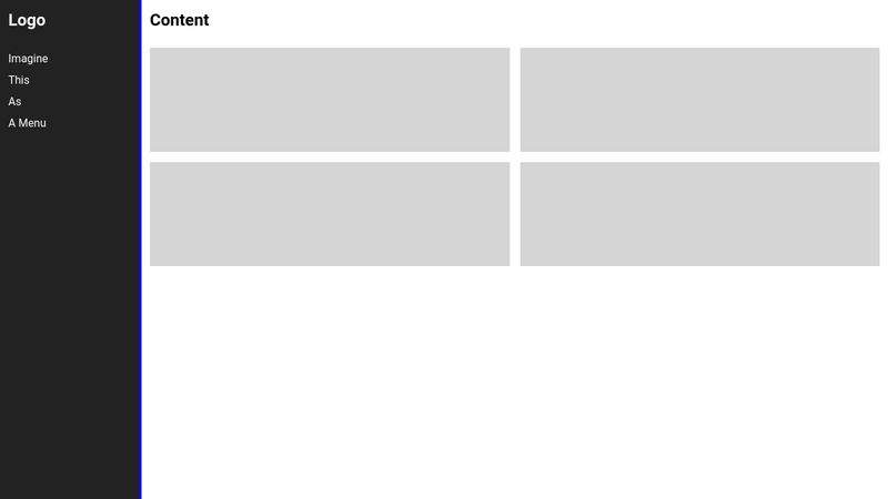Resizable sidebar (JS/HTML)
