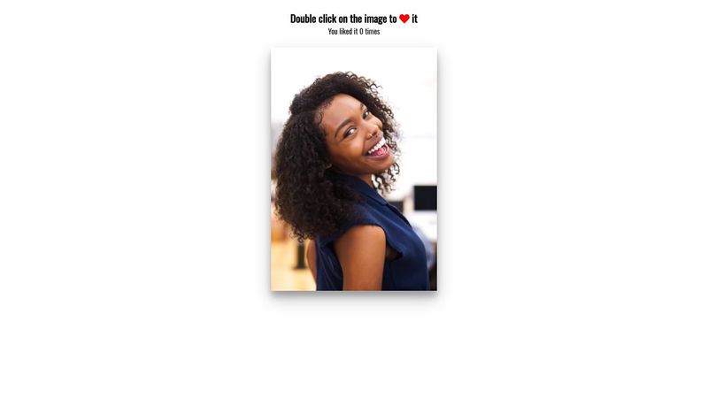 Double Click Heart - #50Projects50Days