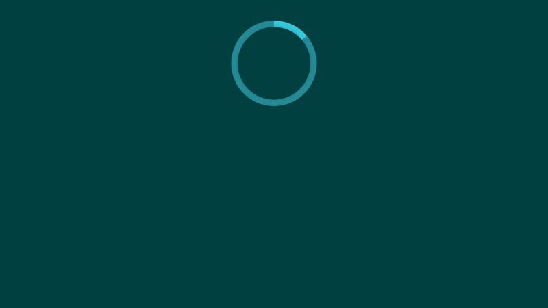 CSS3 Circle loader One Time around
