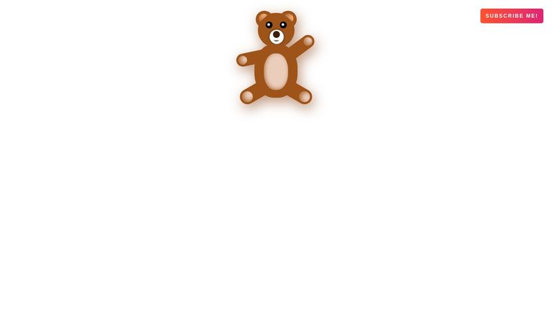 Teddy bear - only CSS HTML
