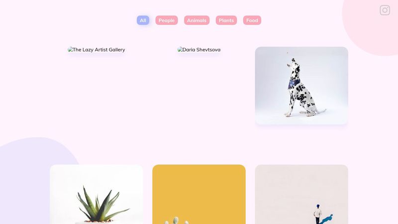 ReactJs Filter gallery
