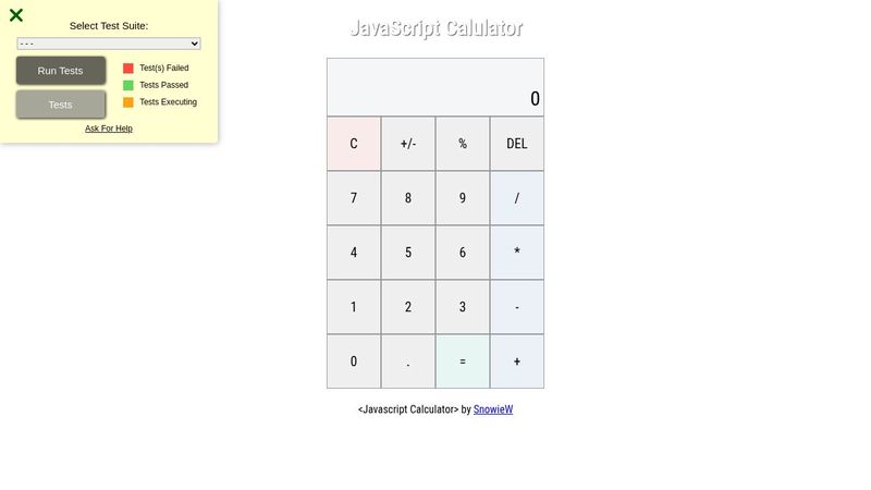 FCC: Javascript Calculator