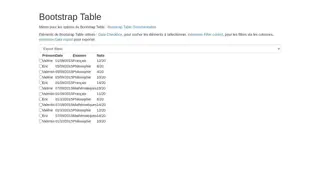 Bootstrap Table - Filter control