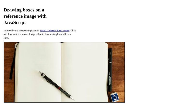 Drawing on an image/canvas with JavaScript