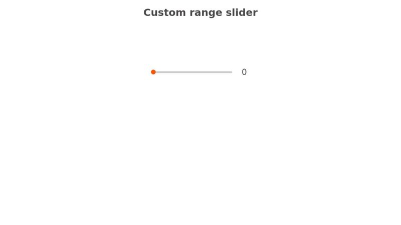 Custom input range: CSS & JS