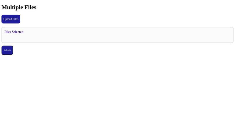 Uploading Files multiple.