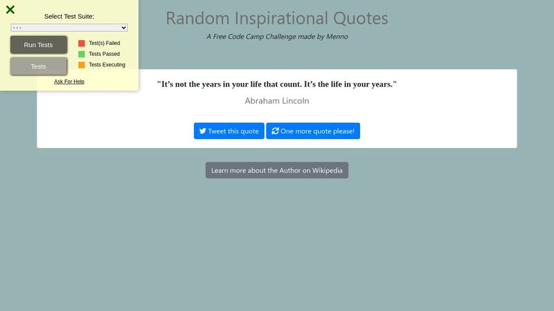 Random Quotes - Bootstrap & vanilla js