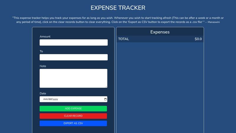 Expense Tracker