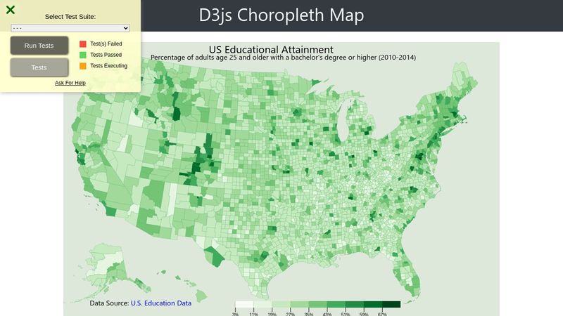 D3js Choropleth Map