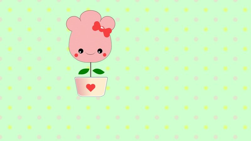 Kawaii Flower pure CSS drawing