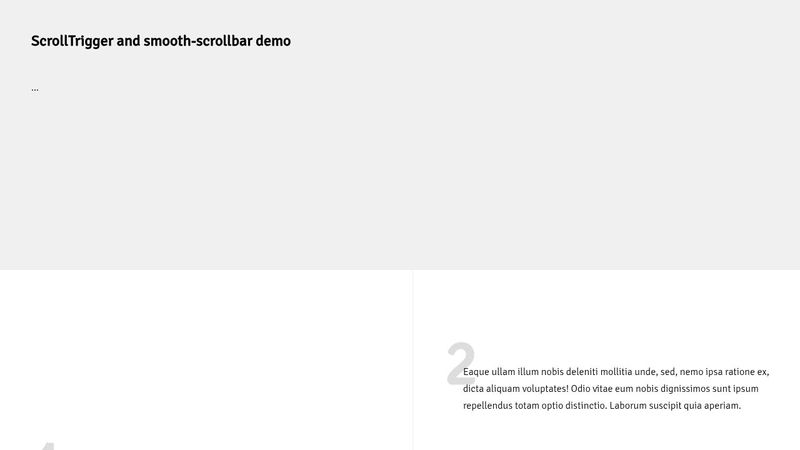 ScrollTrigger.scrollerProxy() smooth-scrollbar demo