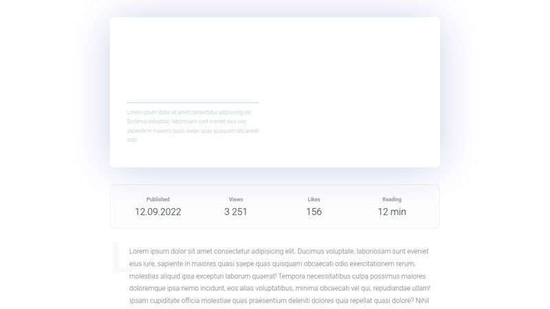 Blog template